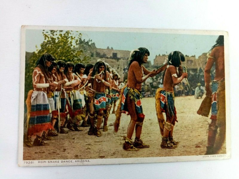 Vintage Postcard Hopi Snake Dance Arizona Traditional Ceremony | Topics ...