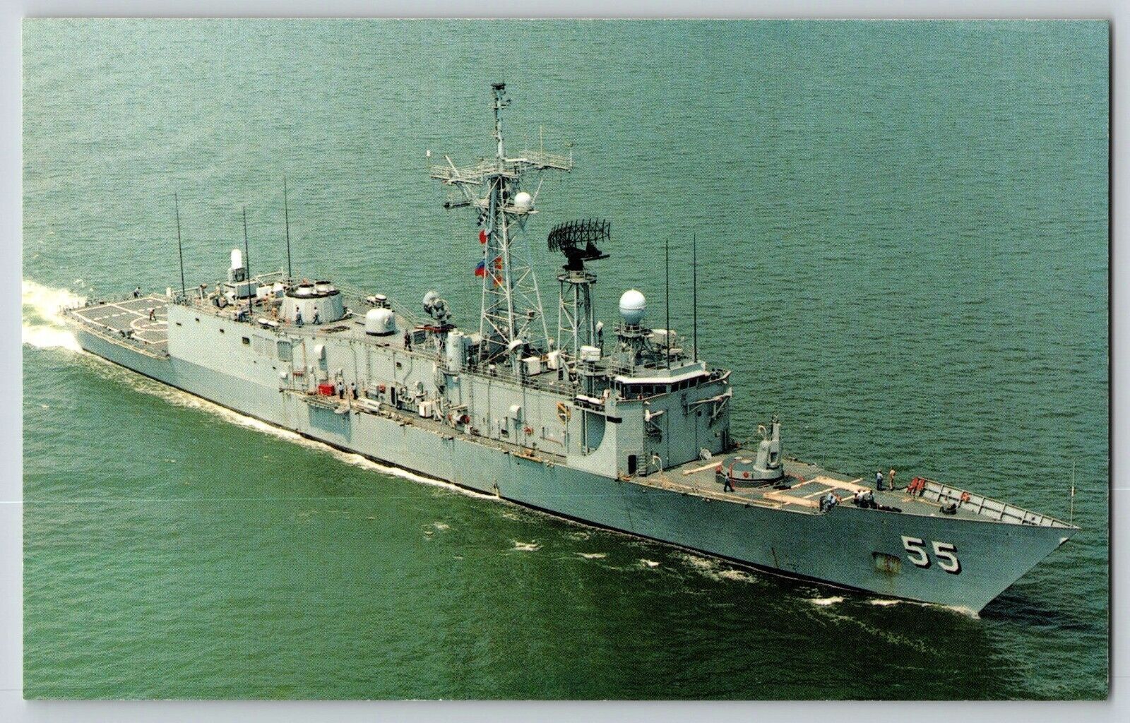 Postcard US Navy Ship - USS Elrod (FFG-55) - Guided Missile Frigate ...