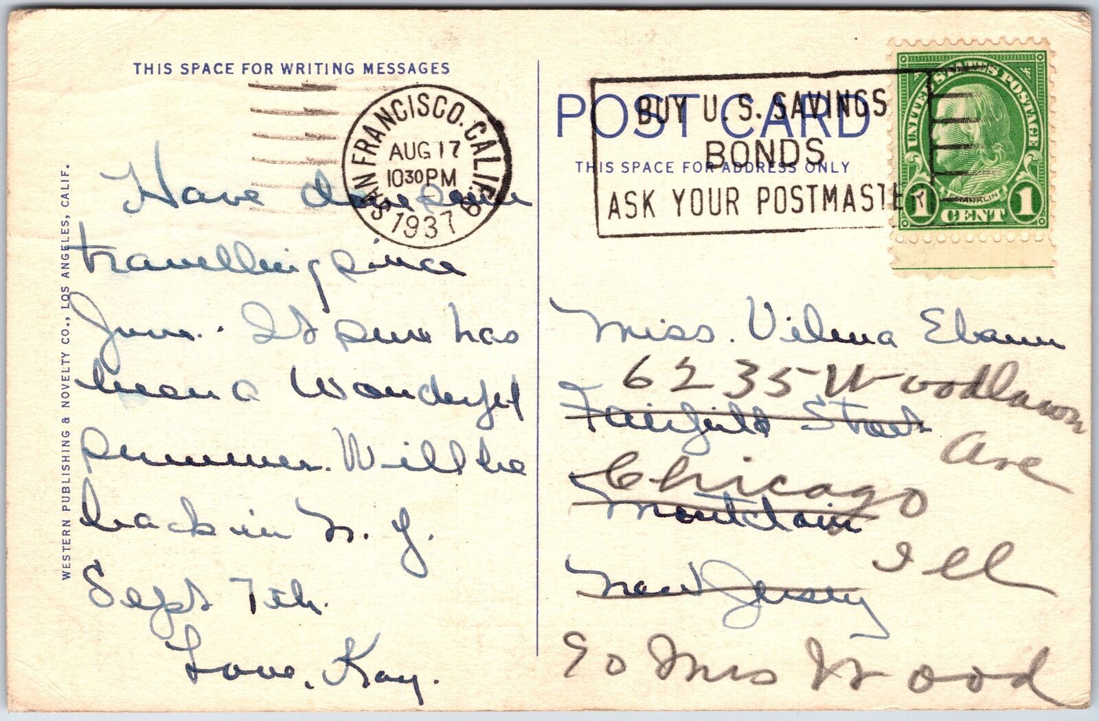 Vintage Postcard Residence of Bing Crosby at North Hollywood California ...