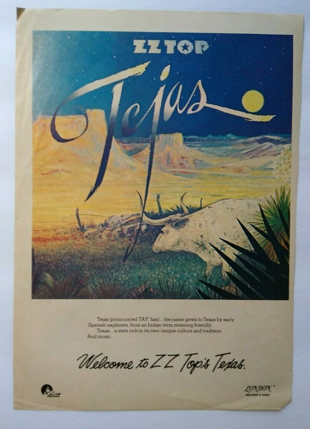 David Bowie Low Original RCA Magazine AD 1977 ZZ Top Vintage Ready To ...