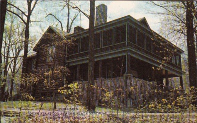 Indiana Rome City The Cabin Gene Stratton Porter State Memorial ...