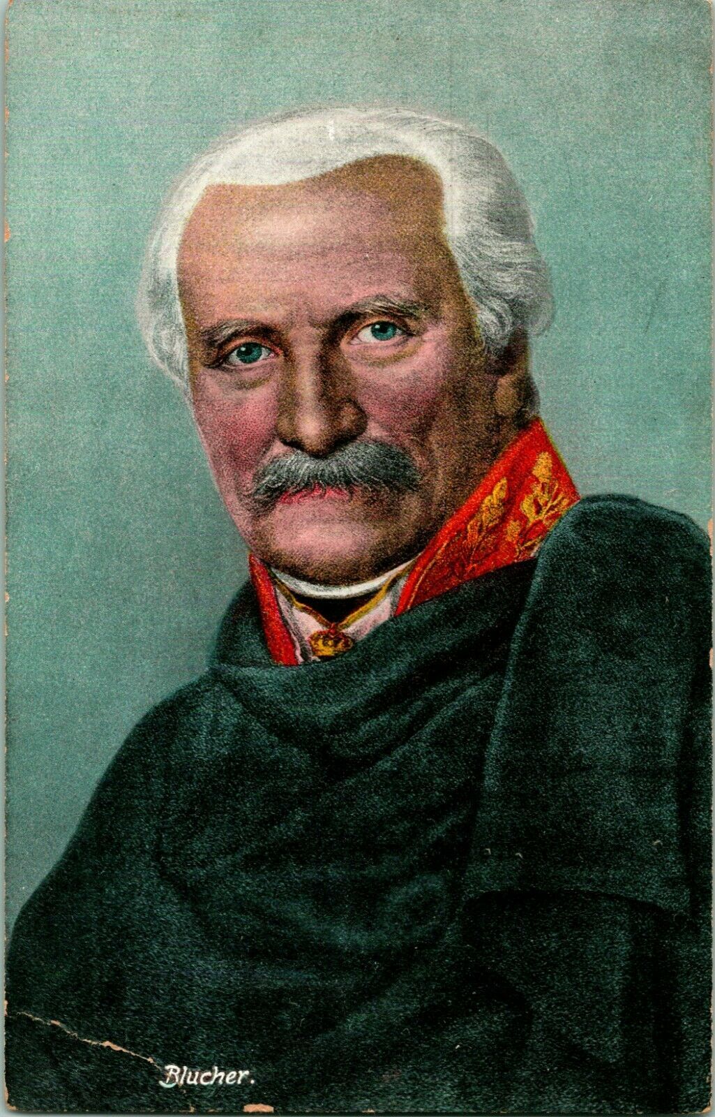 Vtg Postcard 1910s Gebhard Leberecht von Blücher Napoleonic Prussian ...