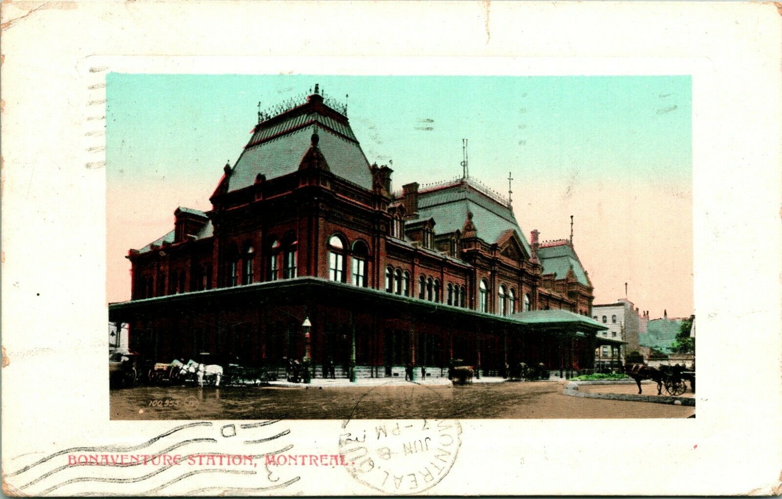 Vtg Cartolina 1910 Bonaventure Station Montreal Canada- V & Sons Pub ...