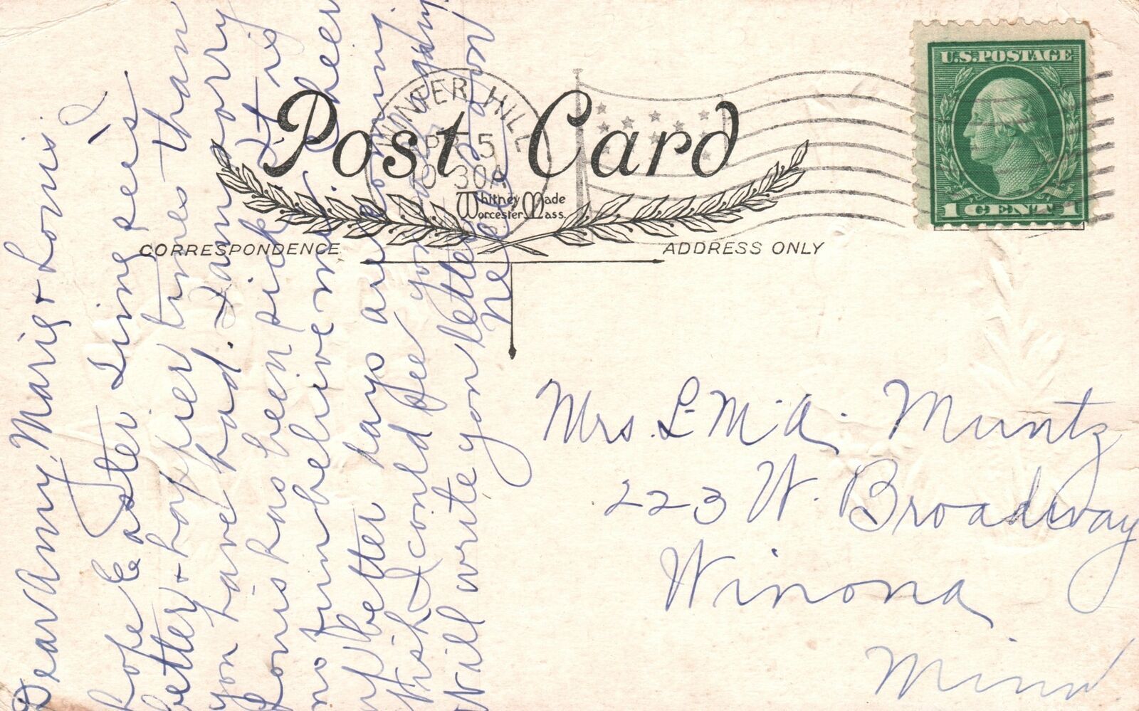 Vintage Postcard The Sweetest Music Bells Are Shining Low Jesus Died To ...