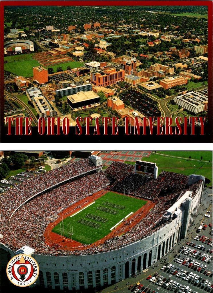 2~4X6 Postcards OH Columbus Ohio State University & Bucks Football ...