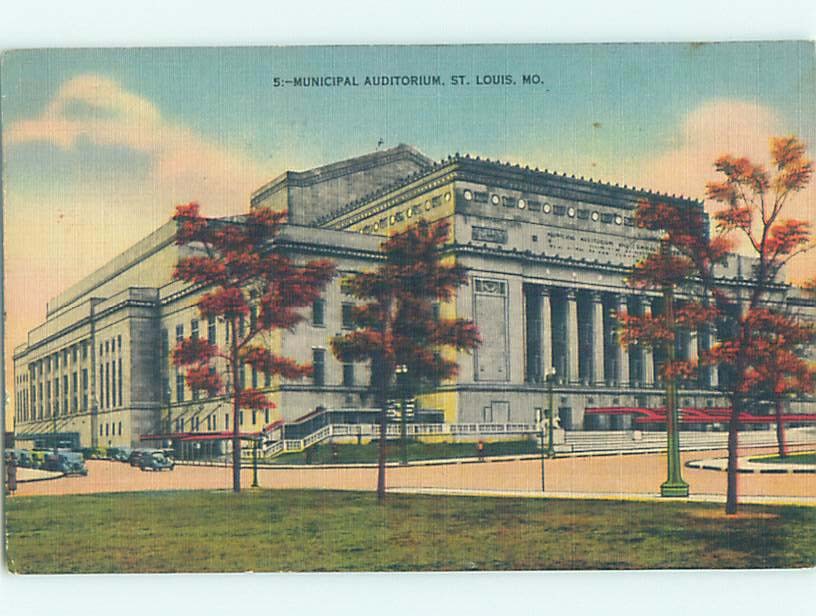 Linen BUILDING SCENE St. Louis Missouri MO H6264 | United States ...