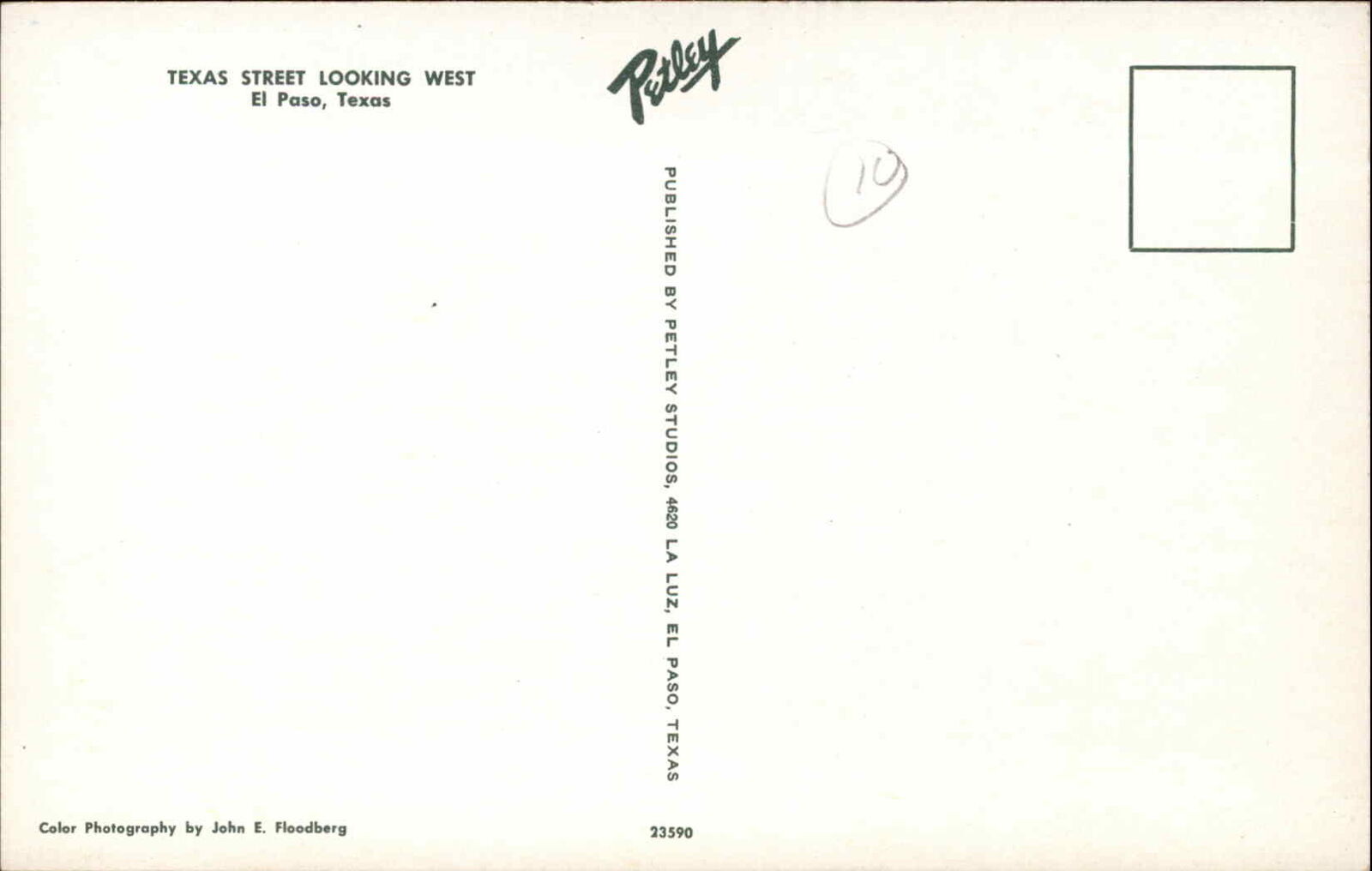 El Paso Texas TX Street Scene Cars c1950s-60s Postcard | United States ...