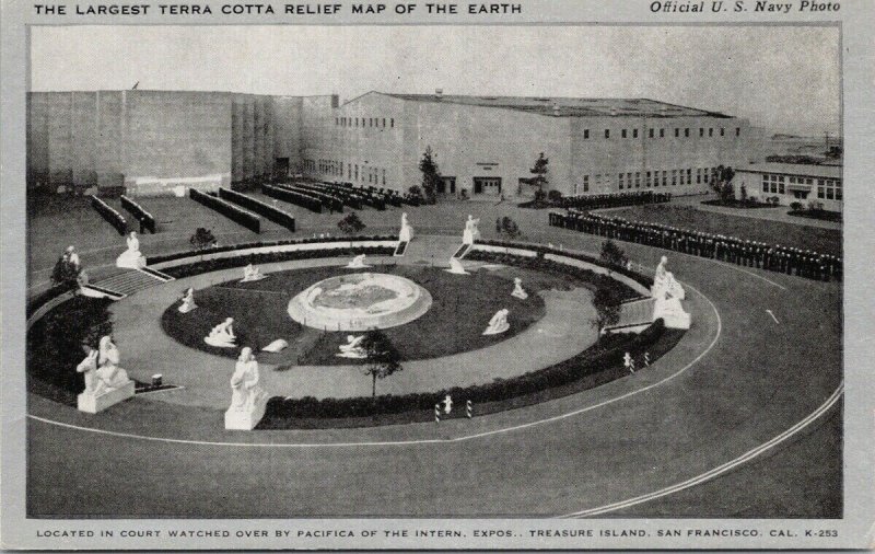 Largest Terra Cotta Relief Map Of Earth Treasure Island San Fran CA ...