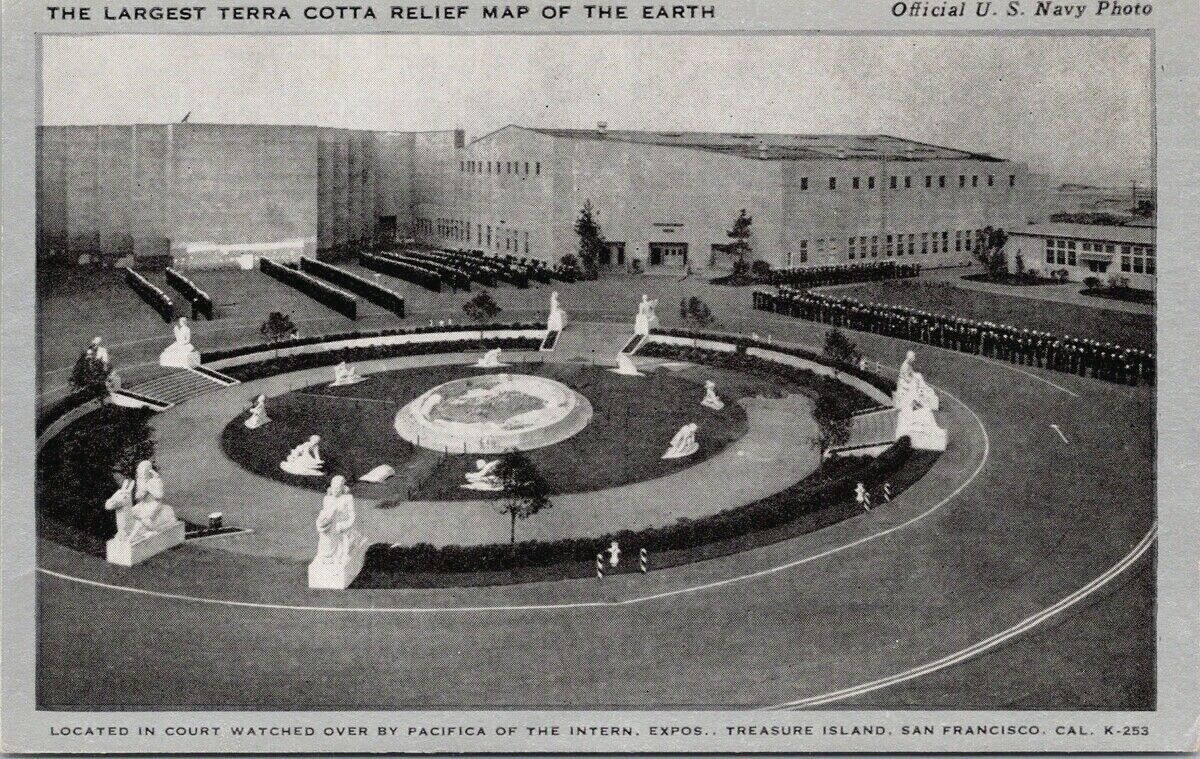 Largest Terra Cotta Relief Map Of Earth Treasure Island San Fran CA ...