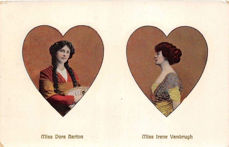 Lot142 miss dora barton miss irene vanbrugh in hearts actress uk ...