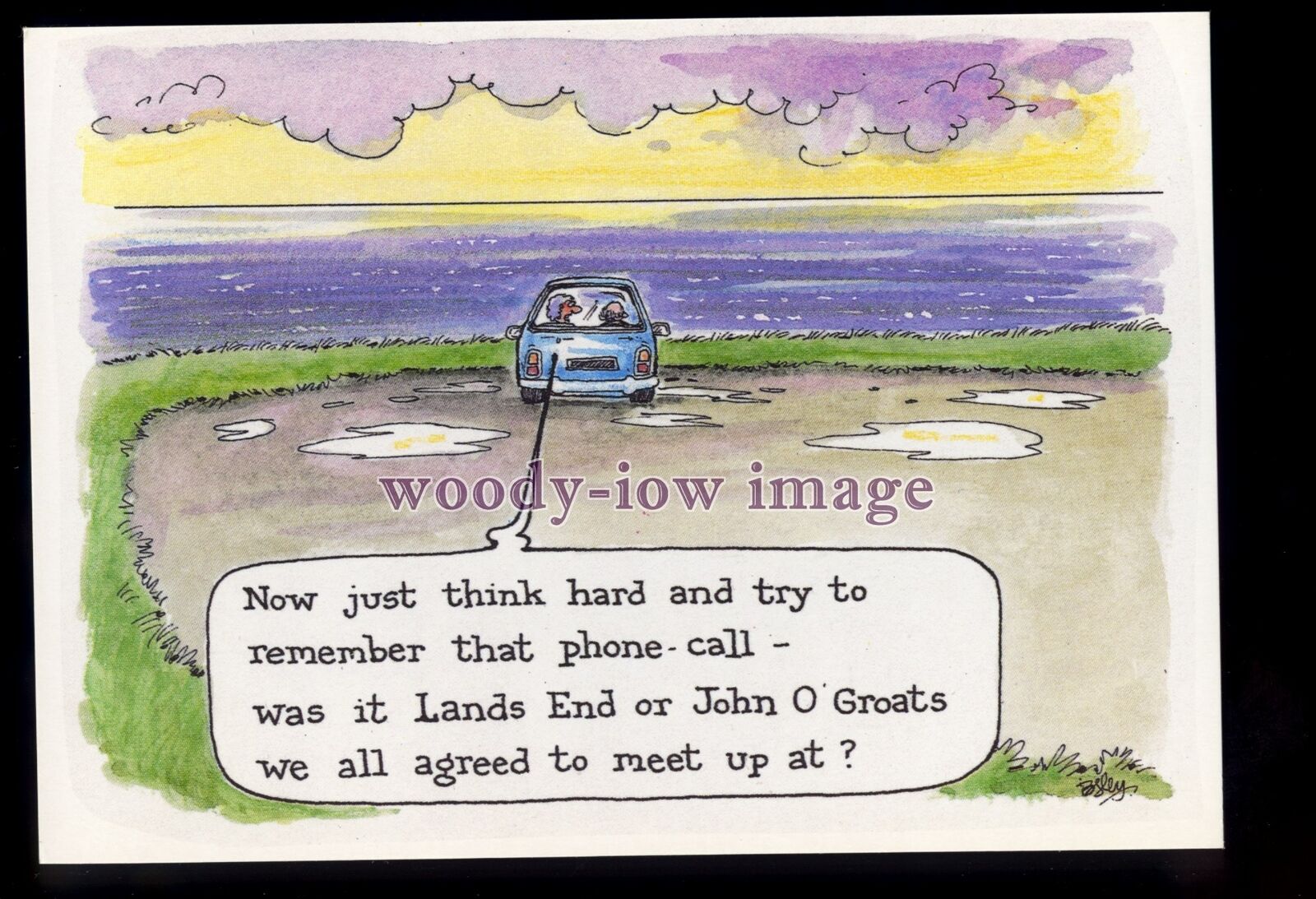 BES113 - Remember was it Lands End or John O'Groats? - comic postcard ...