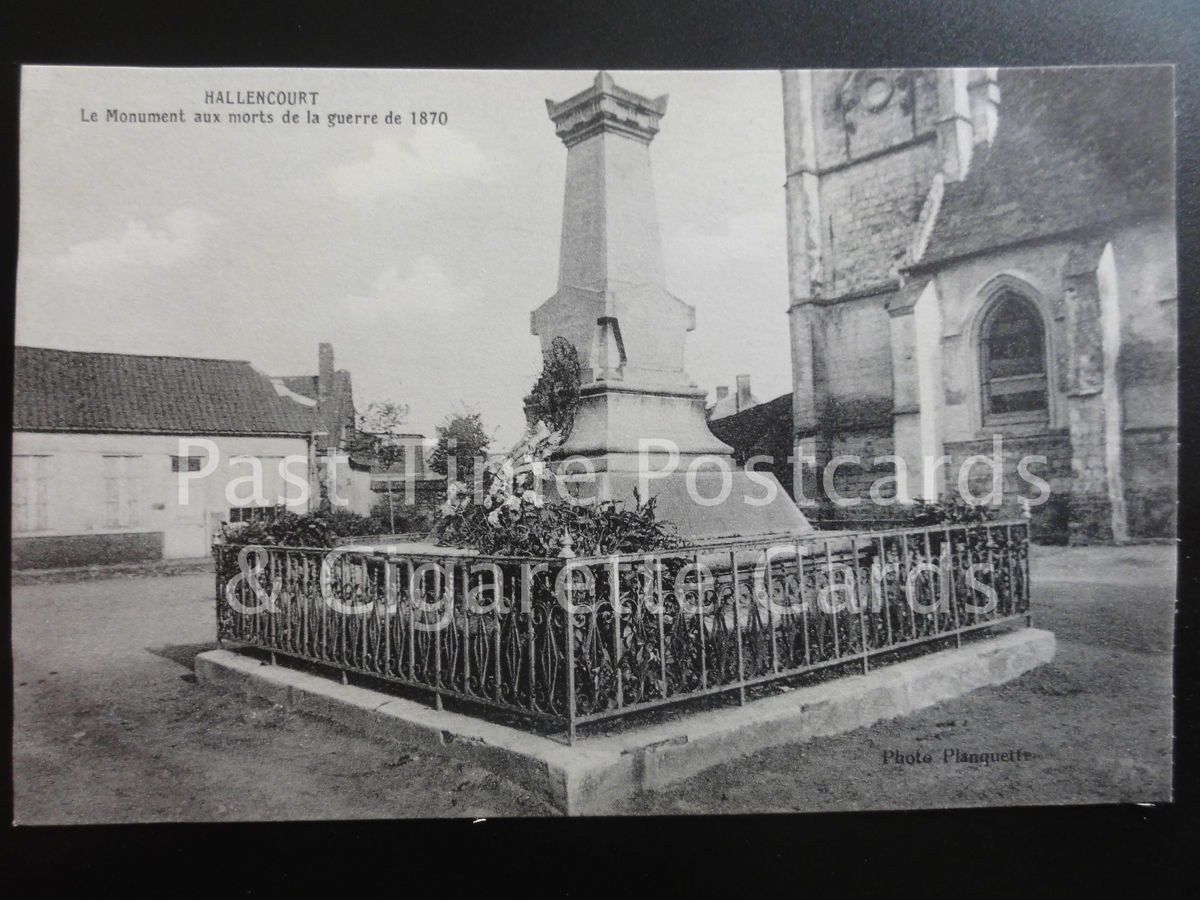 Somme HALLENCOURT - Le Monument aux de la guerre de 1870 by Planquette ...