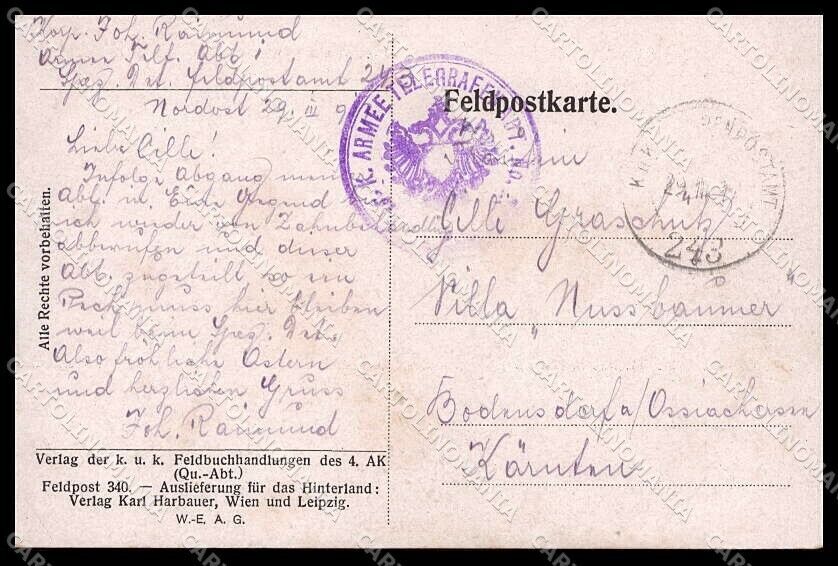 WWI WW1 German Propaganda Soldier Easter Egg Emil Weiss cartolina ...