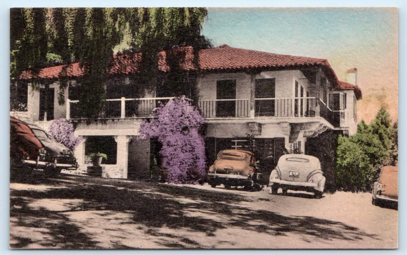 GLEN IVY HOT SPRINGS near Corona, CA ~ Handcolored BATH HOUSE Albertype ...