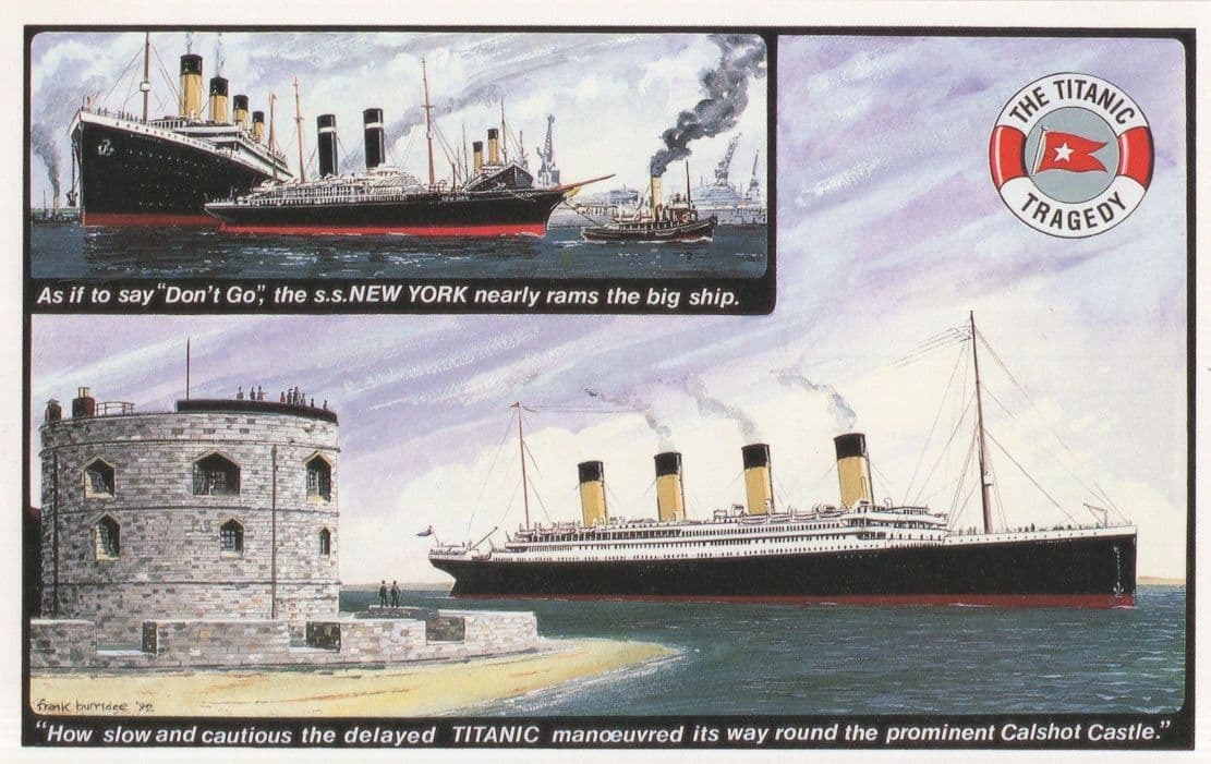 Warning Signs Of The Titanic Ship Disaster Sinking Rare Postcard ...
