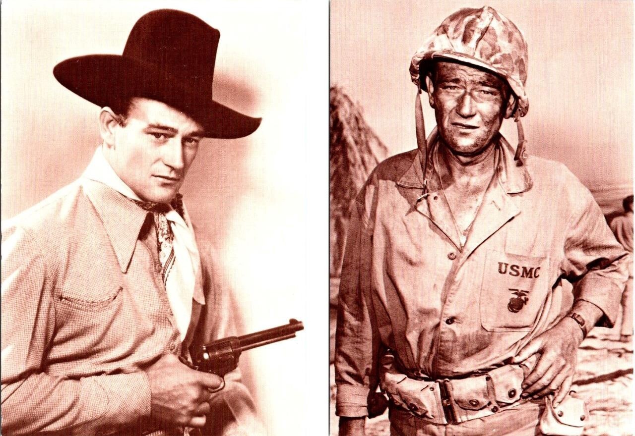 2~4X6 REPRO Postcards ACTOR JOHN WAYNE Movie Roles LAWMAN & MILITARY ...