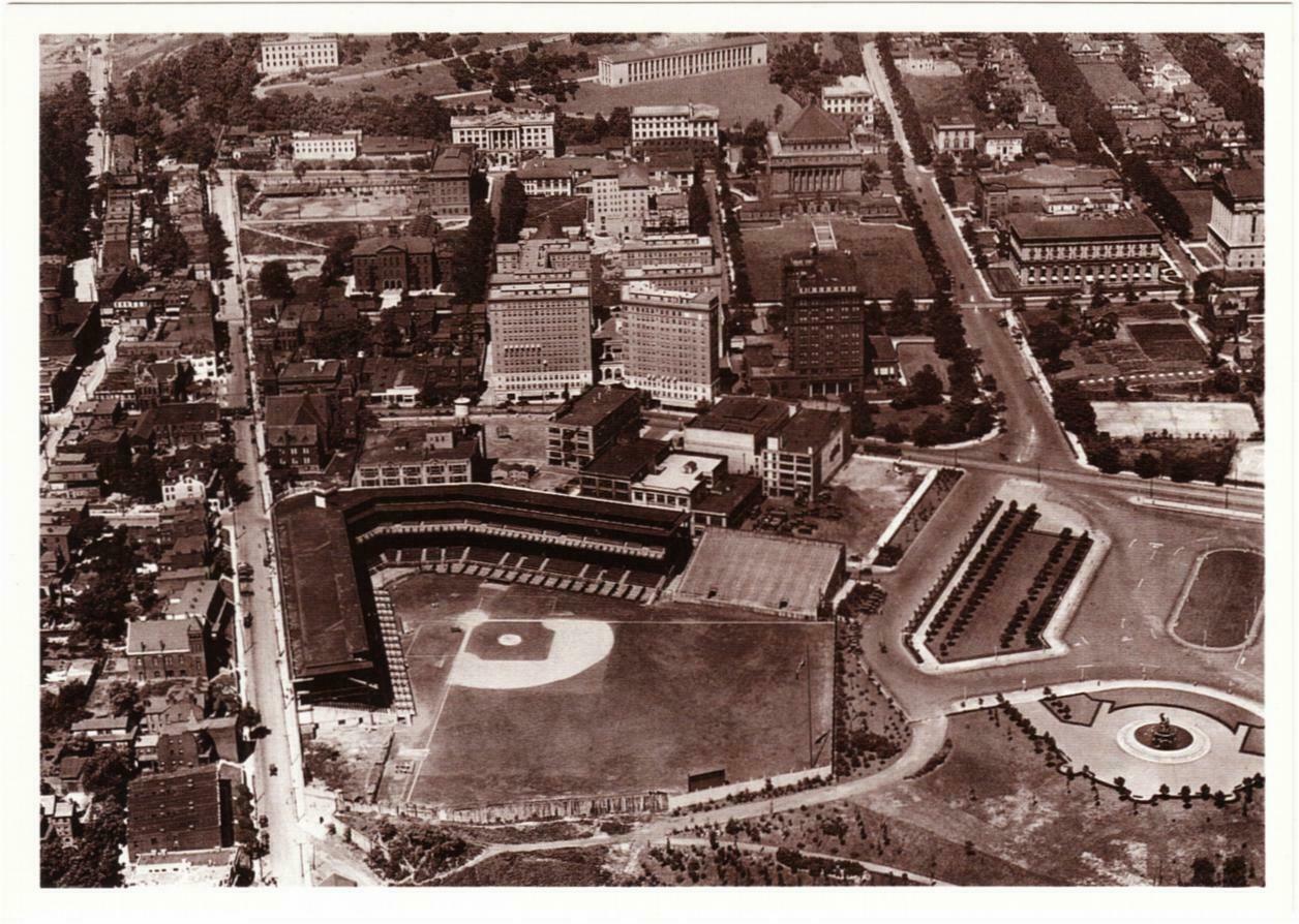 Pittsburgh Forbes Field Stadium in 1920s Modern Postcard | Topics ...