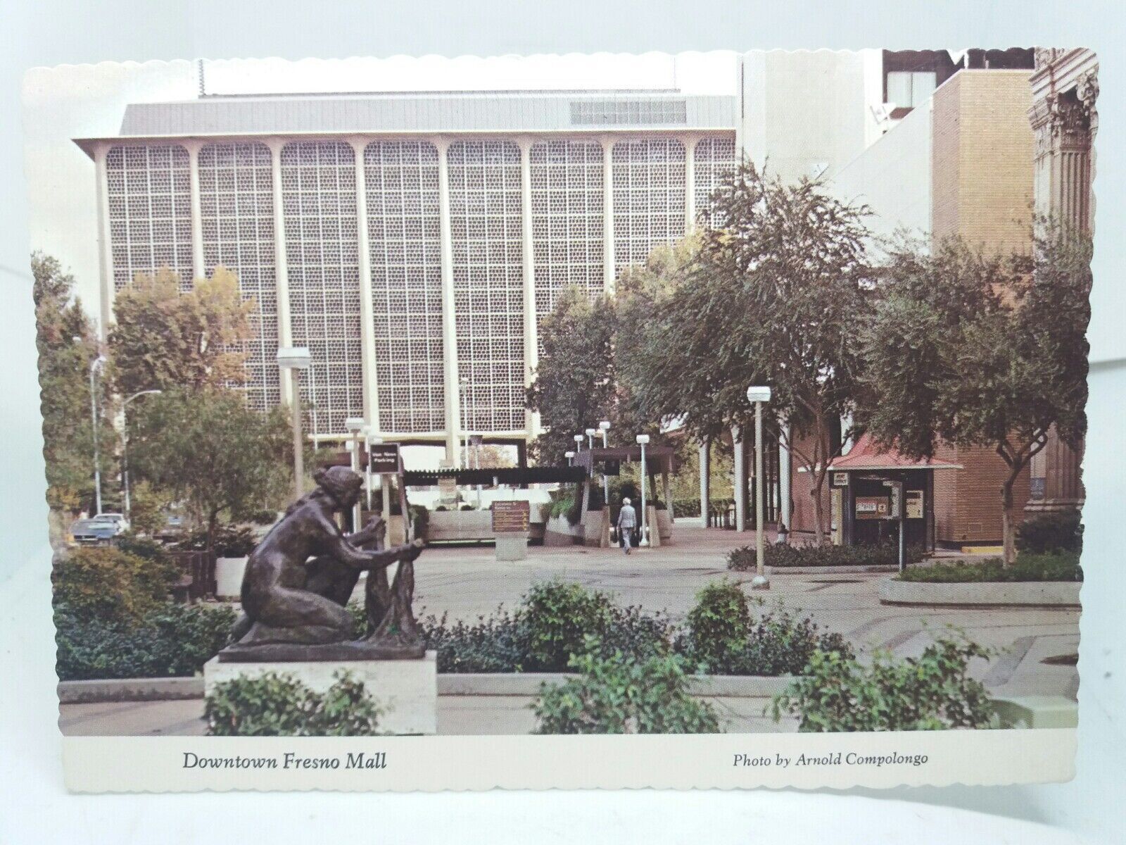 Downton Mall Fresno California USA showing County Courthouse Vintage ...