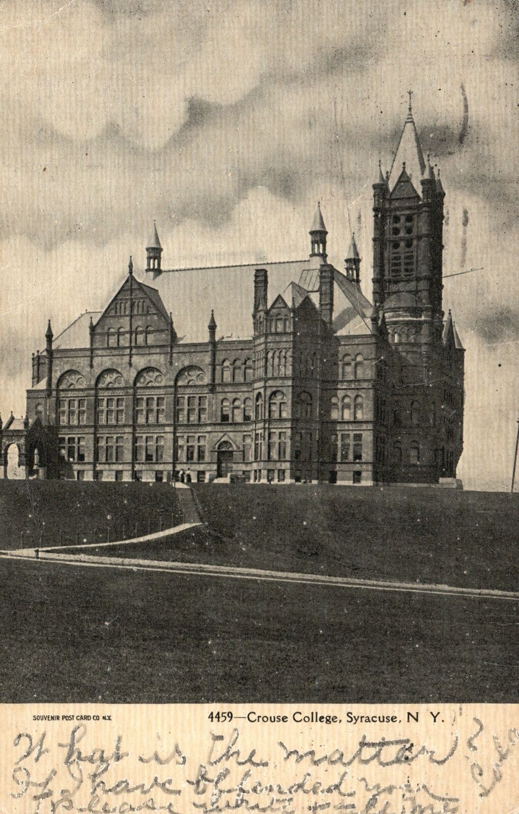 Vintage Postcard 1909 Crouse College Building Syracuse New York N.Y ...