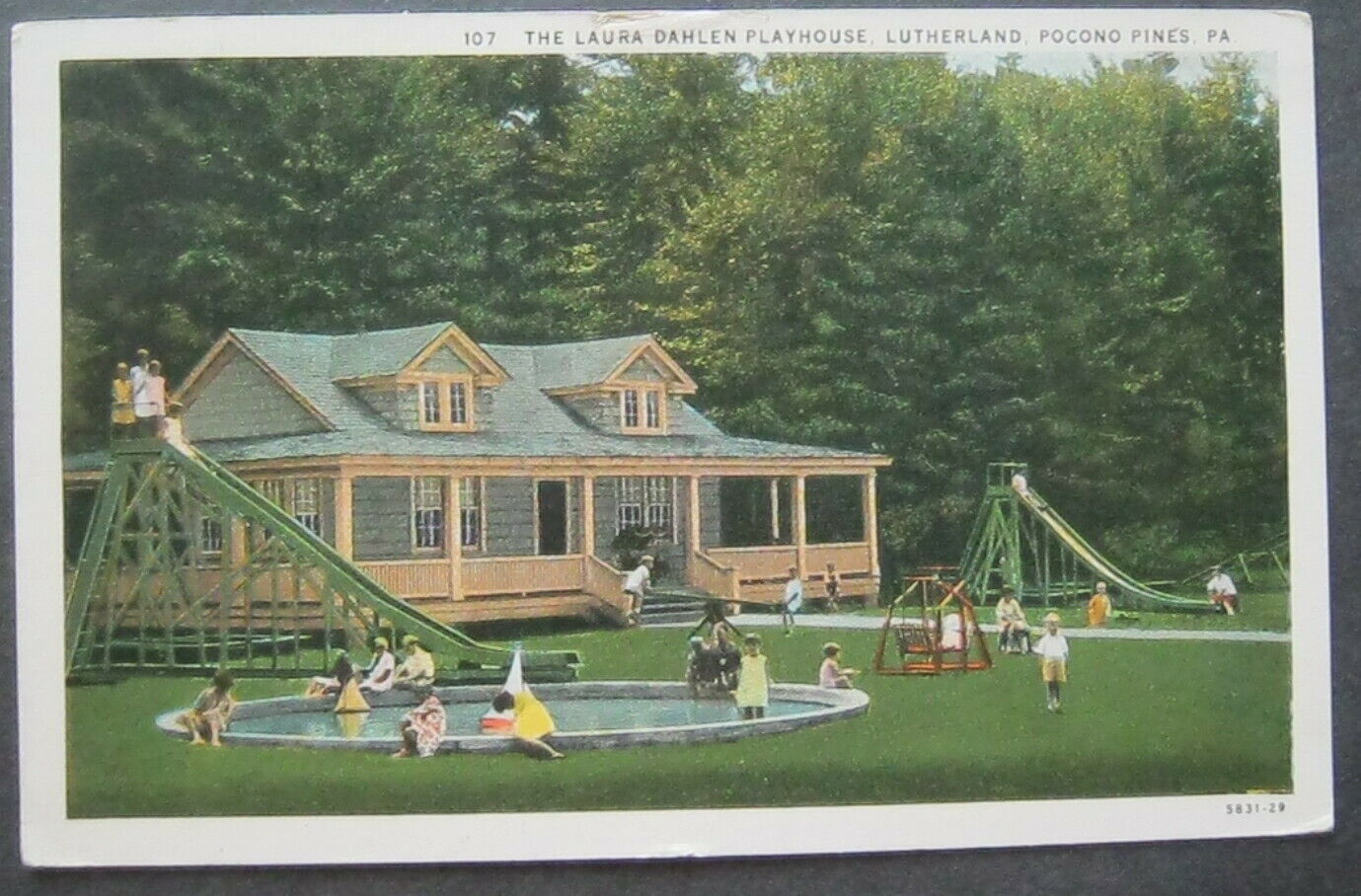 The Laura Dahlen Playhouse Lutherland Pocono Pines PA 1930 AB Wyckoff ...