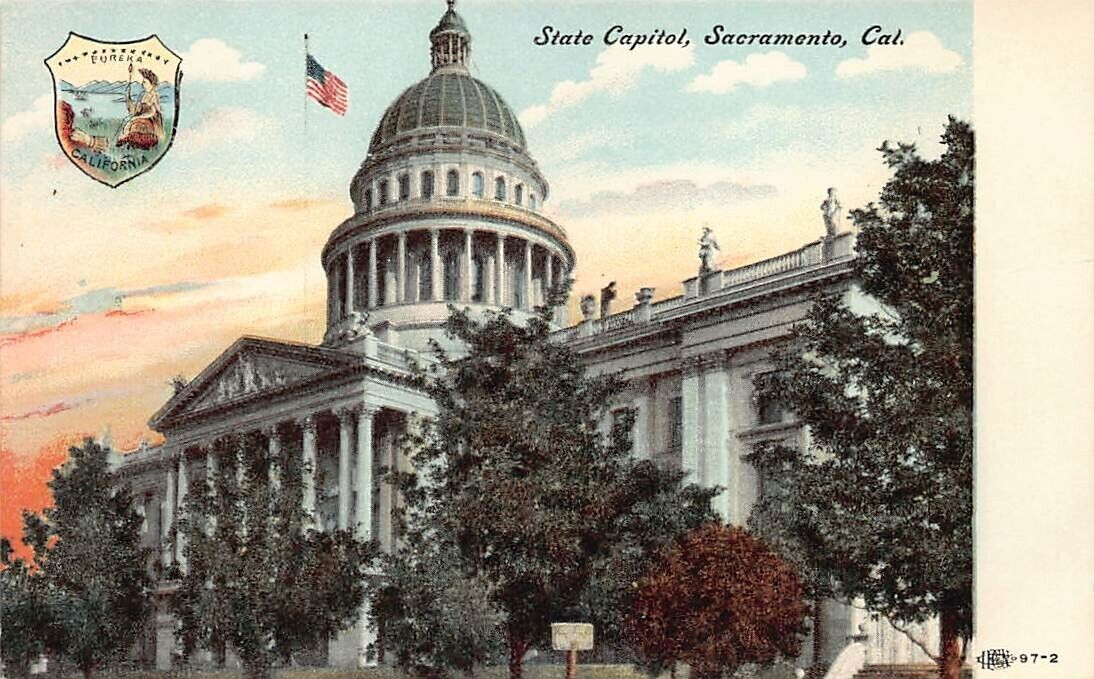 Sacramento Stage Capitol California Lot of 4 CA Postcards | United ...