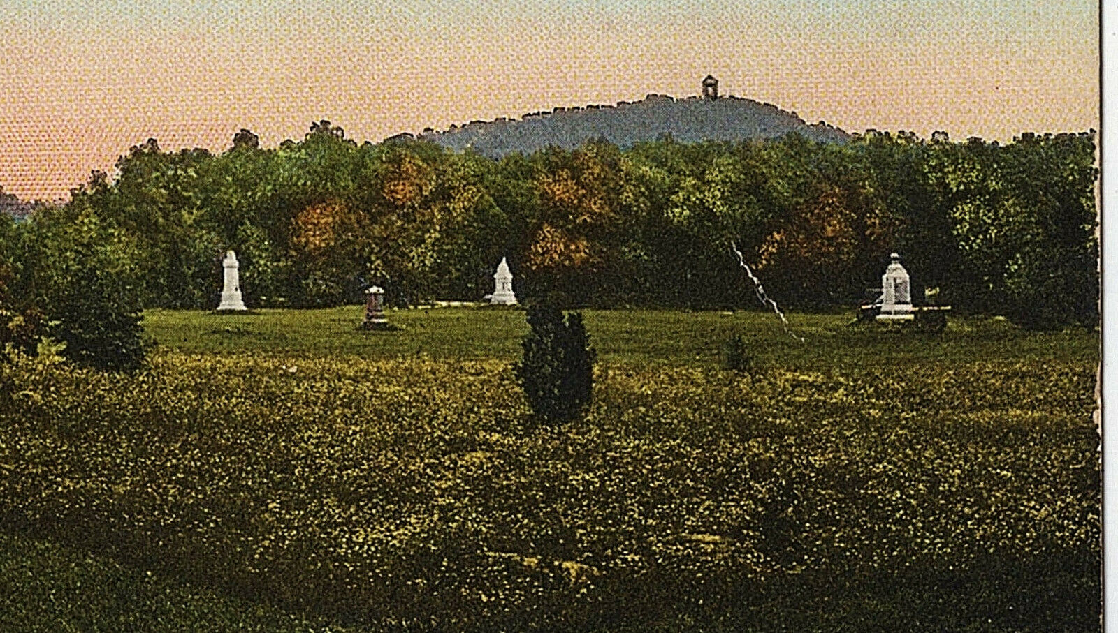 1907-1915 Gettysburg PA The Wheatfield Showing Round Tops Civil War DB ...