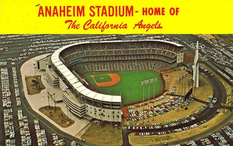 Anaheim Baseball Stadium, Home of the California Angels, Old Postcard ...