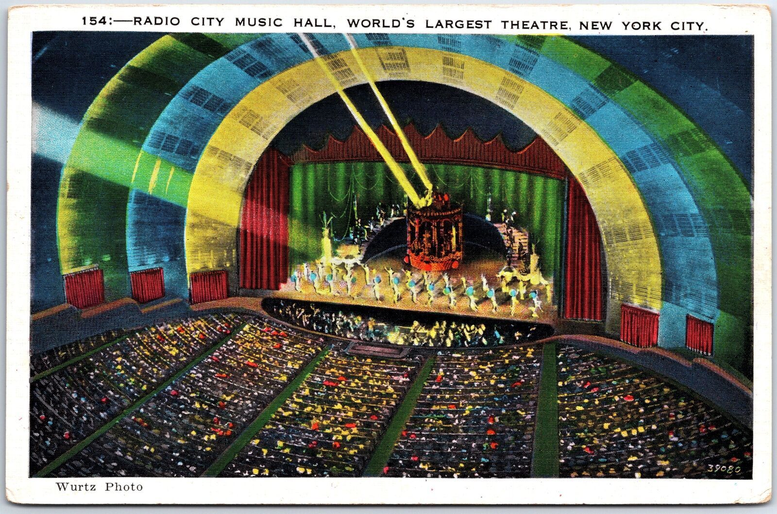 Vintage Postcard Radio City Music Hall New York City During a ...