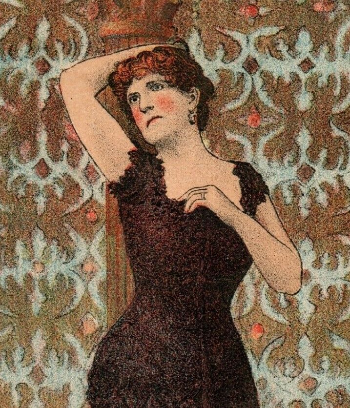 1870's Minstrel Theater Across The Continent Comb Dramatic Lady Image ...