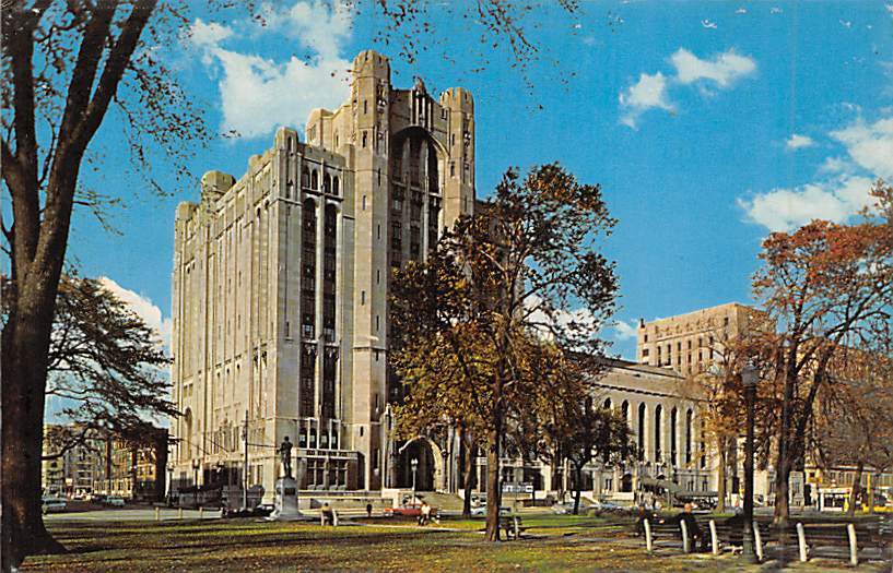 The Masonic Temple Constructed In Gothic Style - Detroit, Michigan MI ...