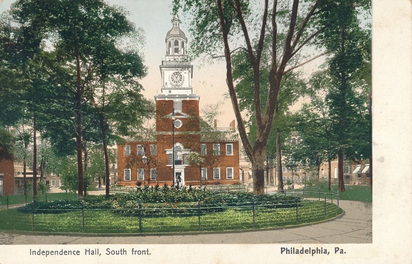 Philadelphia PA, Pennsylvania - South Front View of Independence Hall ...