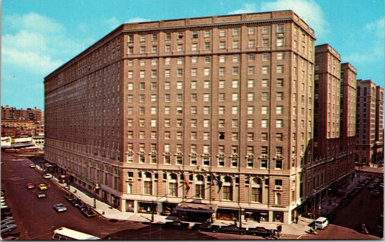 Statler Hilton Building Downtown Boston Massachusetts Chrome Postcard ...