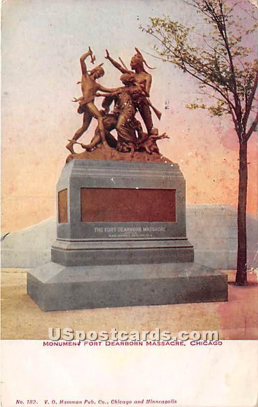 Monument Fort Dearborn Massacre - Chicago, Illinois IL | United States ...