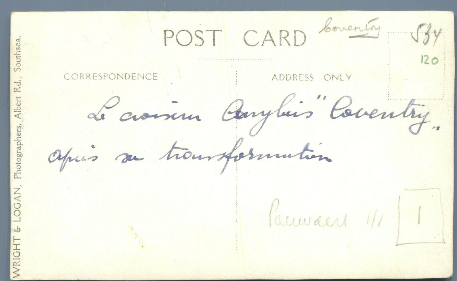 HMS Coventry Cruiser WWII Royal Navy Original Real Photo RPPC A8 ...