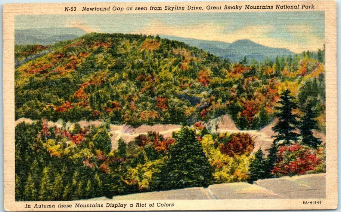 Newfound Gap as Seen from Skyline Drive, Great Smoky Mountains National ...