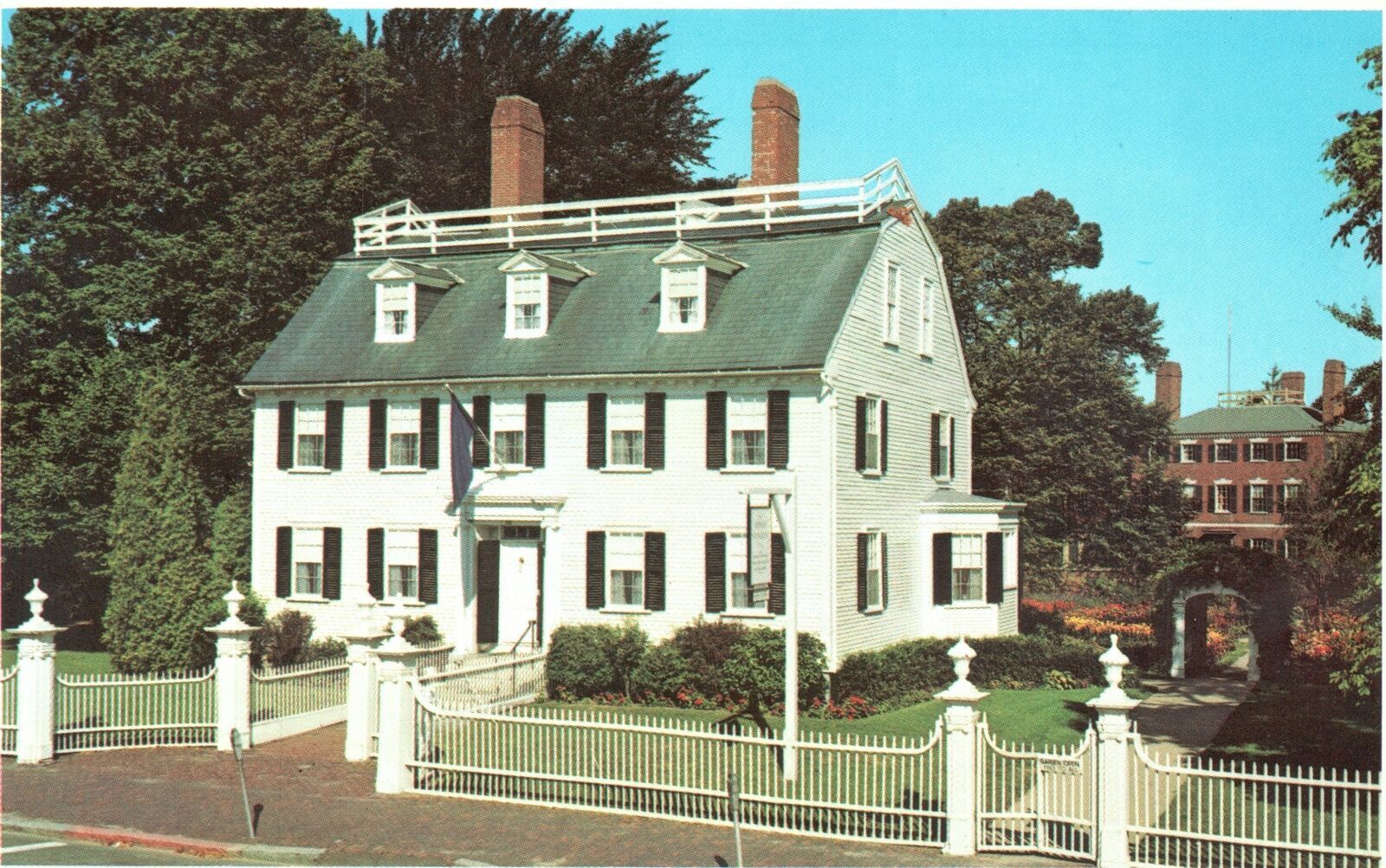 Vintage Postcard The Ropes Mansion House Home Circa 1723 Salem ...