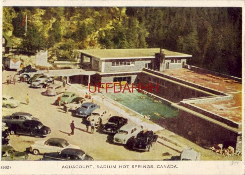 1958 AQUACOURT, RADIUM HOT SPRINGS, Kootenay National Park, CANADA ...