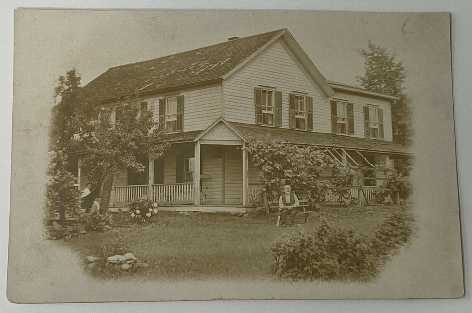 RPPC Walker Valley NY Man & Woman Posing In Front Of House C1911 Photo ...