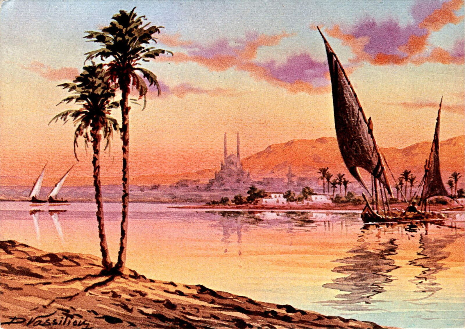 Vassilia No. 4, River Nile, Citadel, LEHNERT, Unite Postcard | Other ...