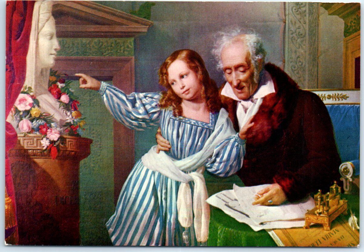 B-67094 An old man who shows a child in herma of Maria Louisa By ...