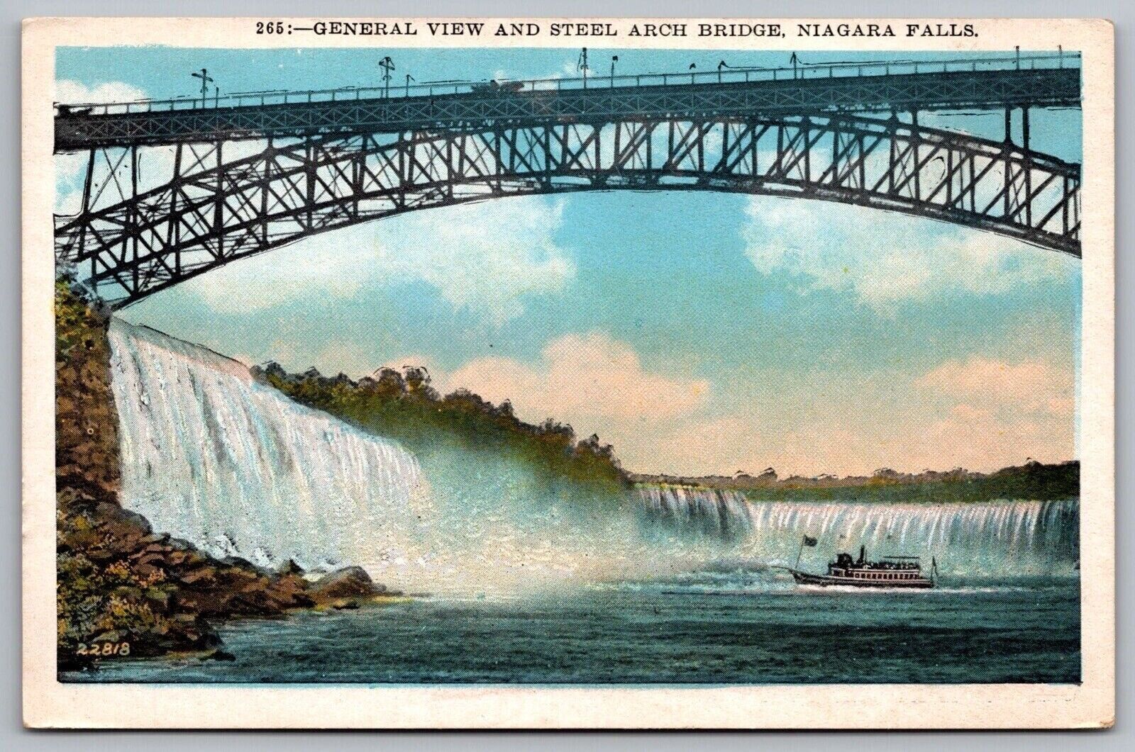 Niagara Falls Canada Steel Arch Bridge Scenic Landmark WB UNP Postcard ...