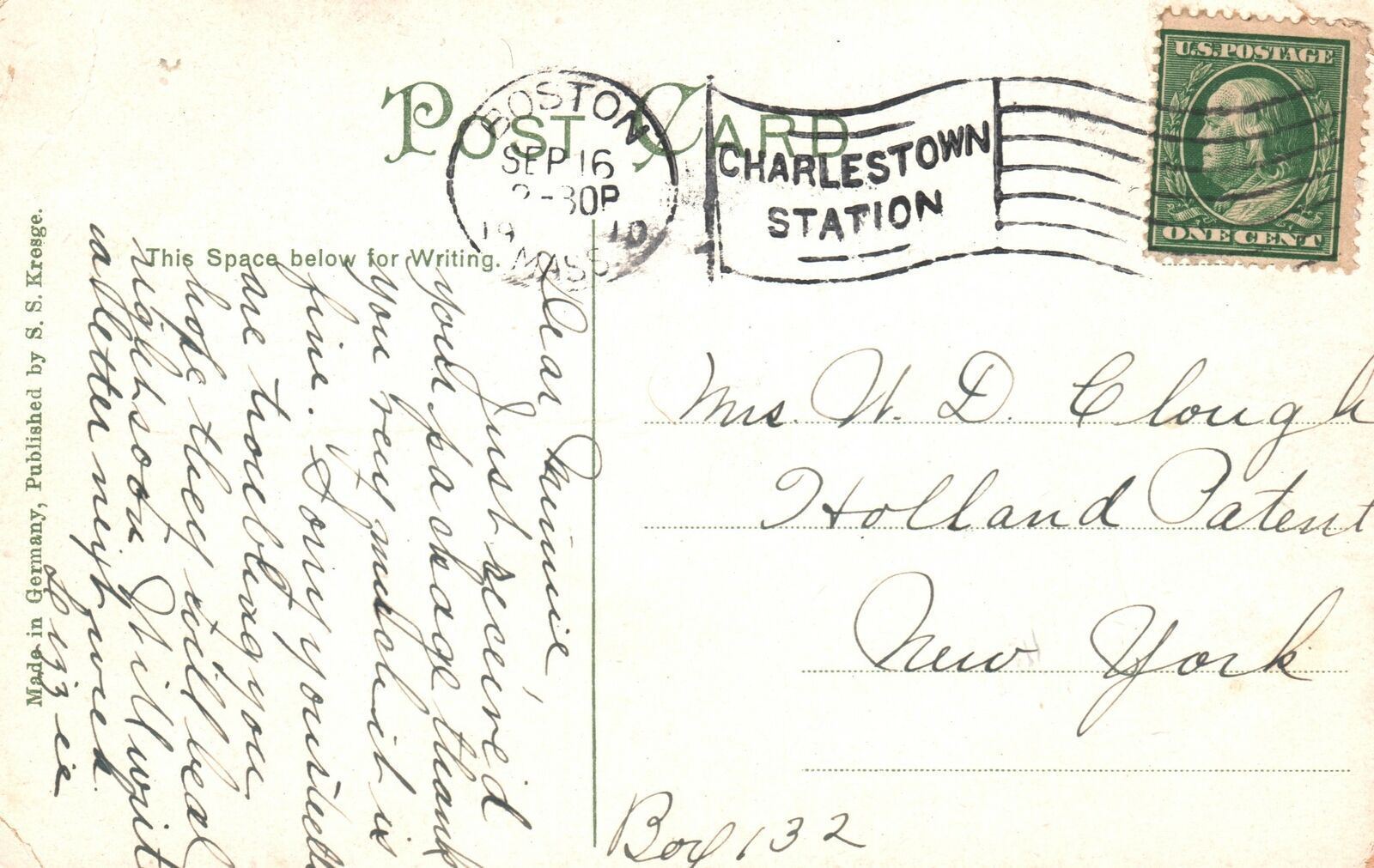 Vintage Postcard 1910'S Harvard Stadium Cambridge Massachusetts S. S ...