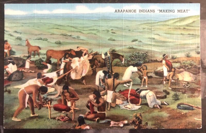 Mint USA PPC Picture Postcard Native American Arapahoe Indian Making ...