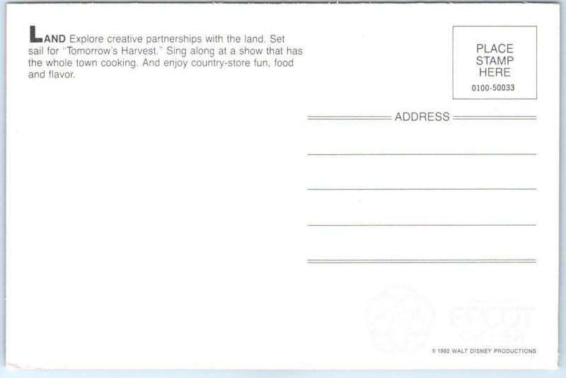 Postcard - The Land, Epcot Center, Walt Disney World Resort - Orlando ...