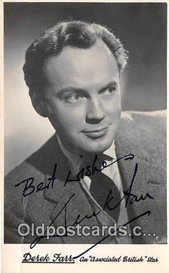 Derek Farr Movie Actor / Actress British Star Non Postcard Backing ...