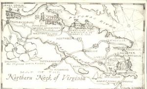 Map of the the Northern Neck of Virginia | United States - Virginia ...