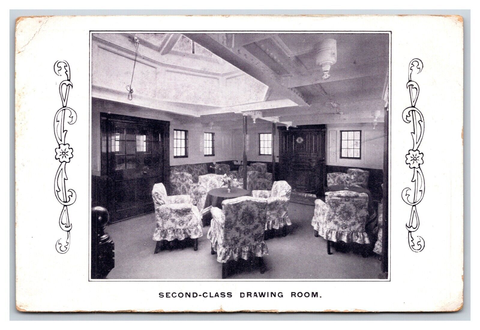 Second Class Drawing Room SS Vestris Lamport & Holt Line Issue DB ...