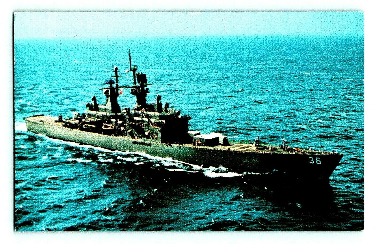 USS California CGN-36 Ship Military at Sea Vintage VTG USA (A8 ...
