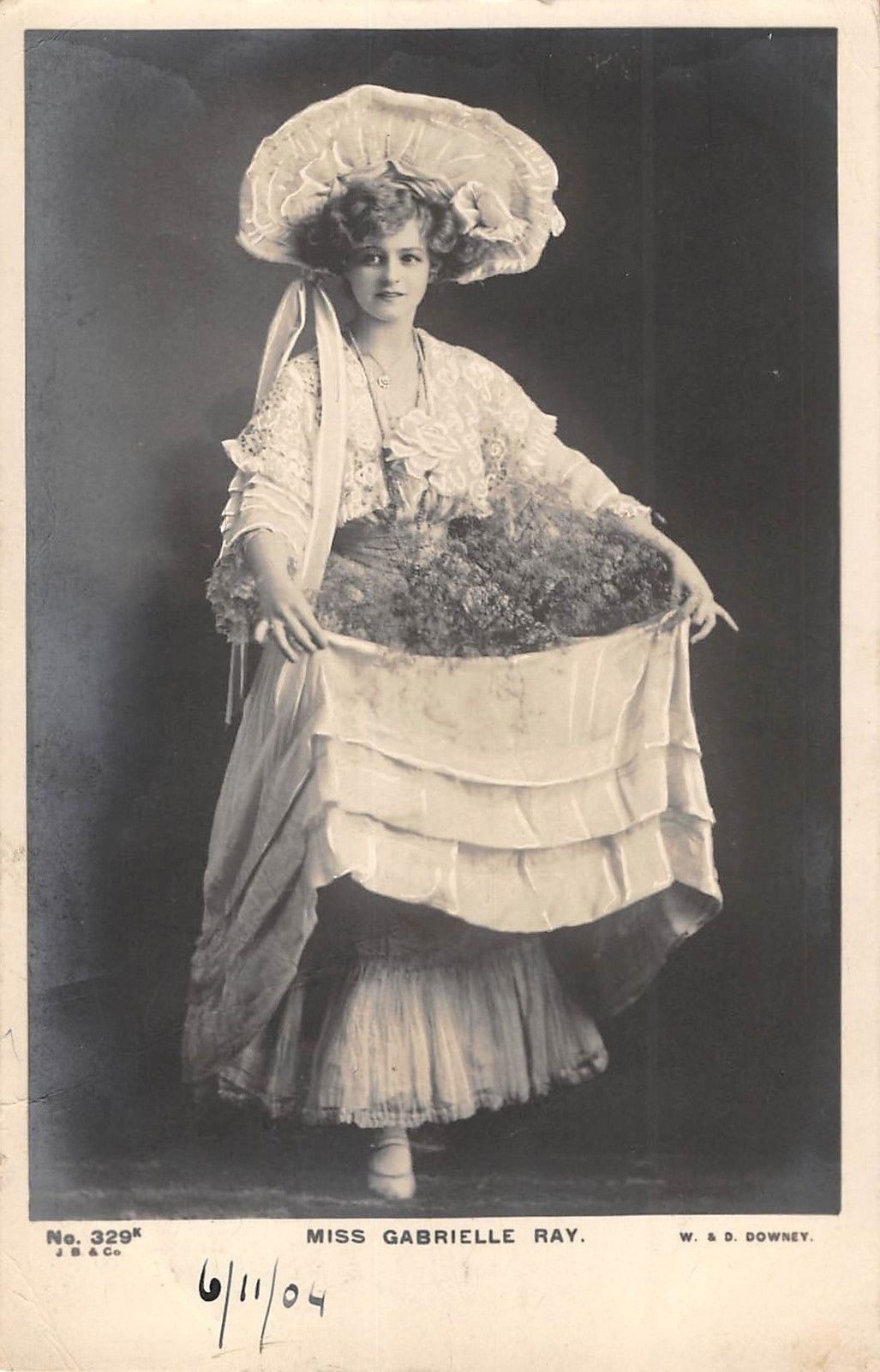 BR74447 miss gabrielle ray movie star edwardian actor real photo uk ...