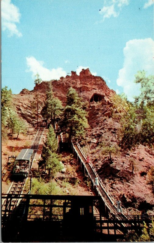 Vtg Colorado Springs Seven Falls Cable Car Incline & Stairway 1950s ...